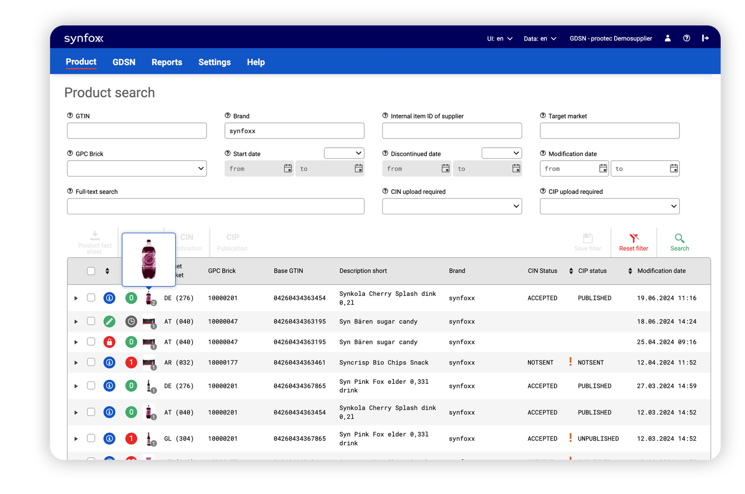 GS1 certified GDSN data pool | Systrion AG